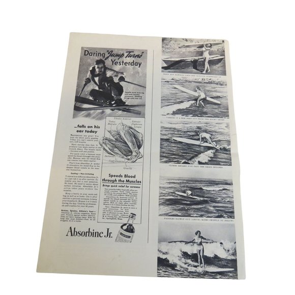 Absorbine Jr | Other | Absorbine Jr Advertising Print Ad Vintage Daring ...